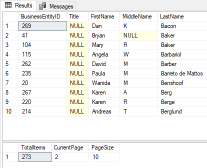 Paging data, NOT client side. | Universidad Net